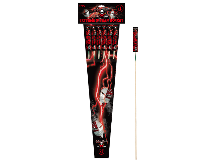 Extreme Scream Rockets 6 pijlen – Vuurwerk Emlichheim